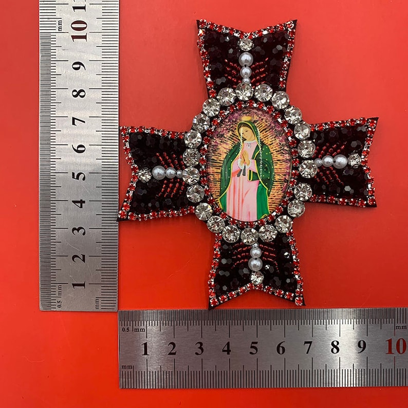 Goddess Embroidery Beaded Applique Patch,rhinestone 3D Cross Patch ...