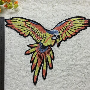 Large Flying Eagle Sequined Applique Patch,paillette Patch,sequins Bird Patch Supplies for Coat ...