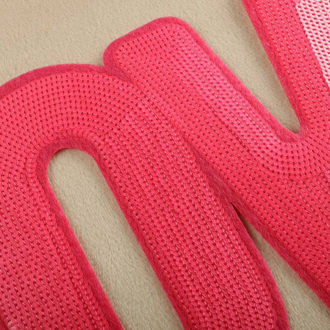Large Love Sequined Applique Patch,paillette Patch,sequins Patch ...