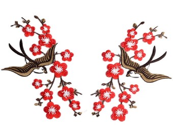 Silver Flower Patch Set Iron on Flower Patch Silver Embroidery - Etsy