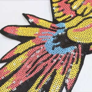 Large Flying Eagle Sequined Applique Patch,paillette Patch,sequins Bird ...
