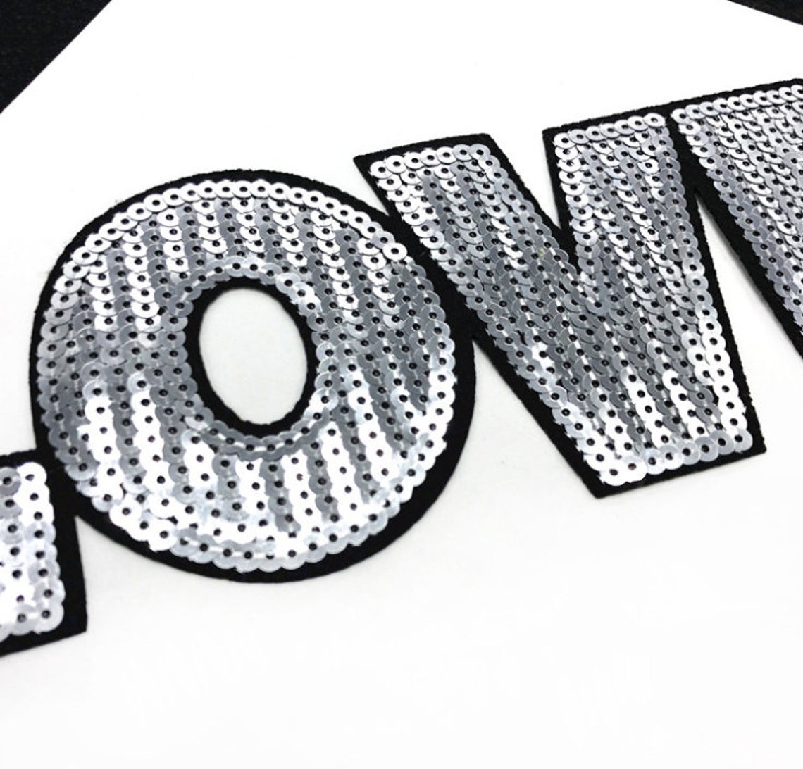 Love Sequined Applique Patch,paillette Patch,sequins Love Patch ...