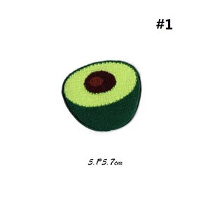 Avocado Embroidered Iron on Applique Patch,embroidery Avocado Iron on ...