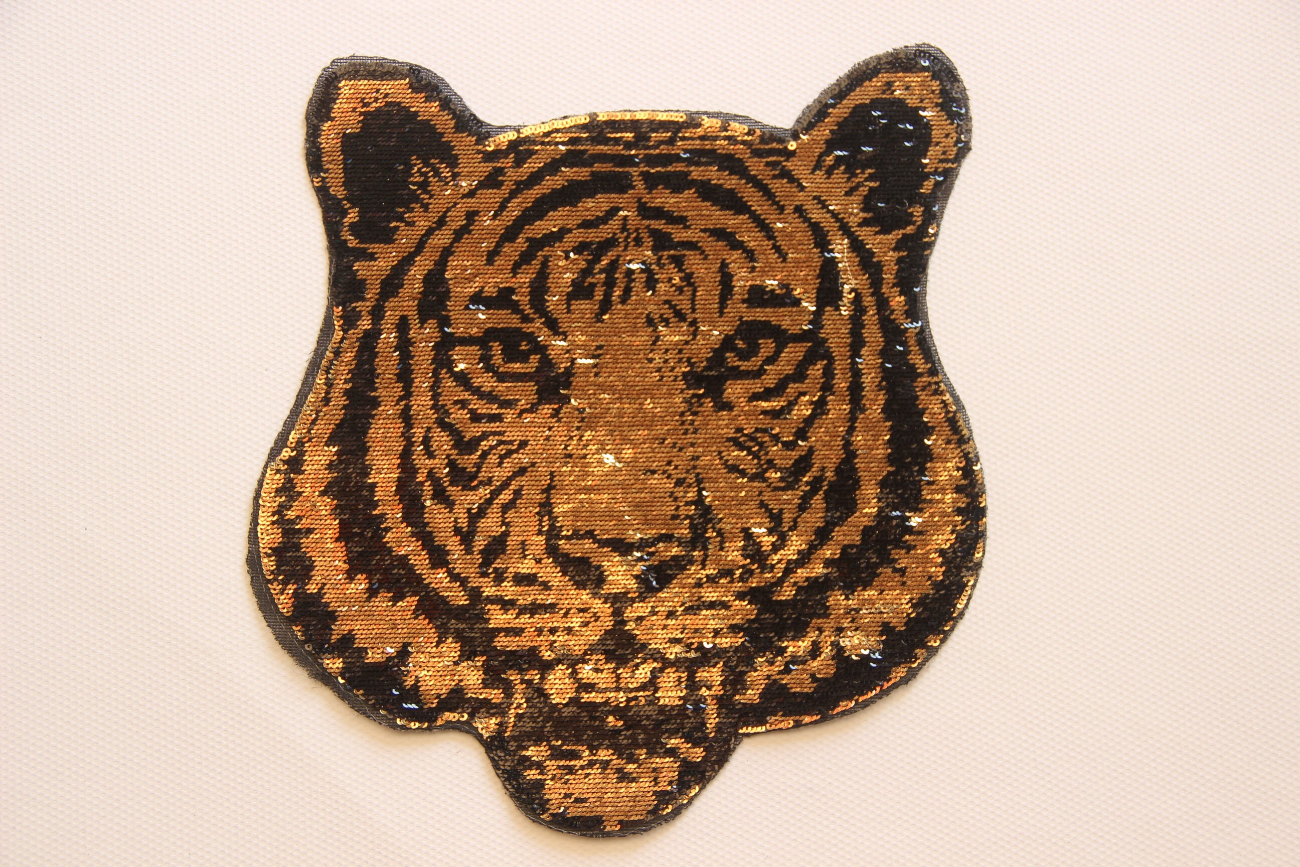 Gold Tiger Head Sequined Applique Patchpaillette - Etsy