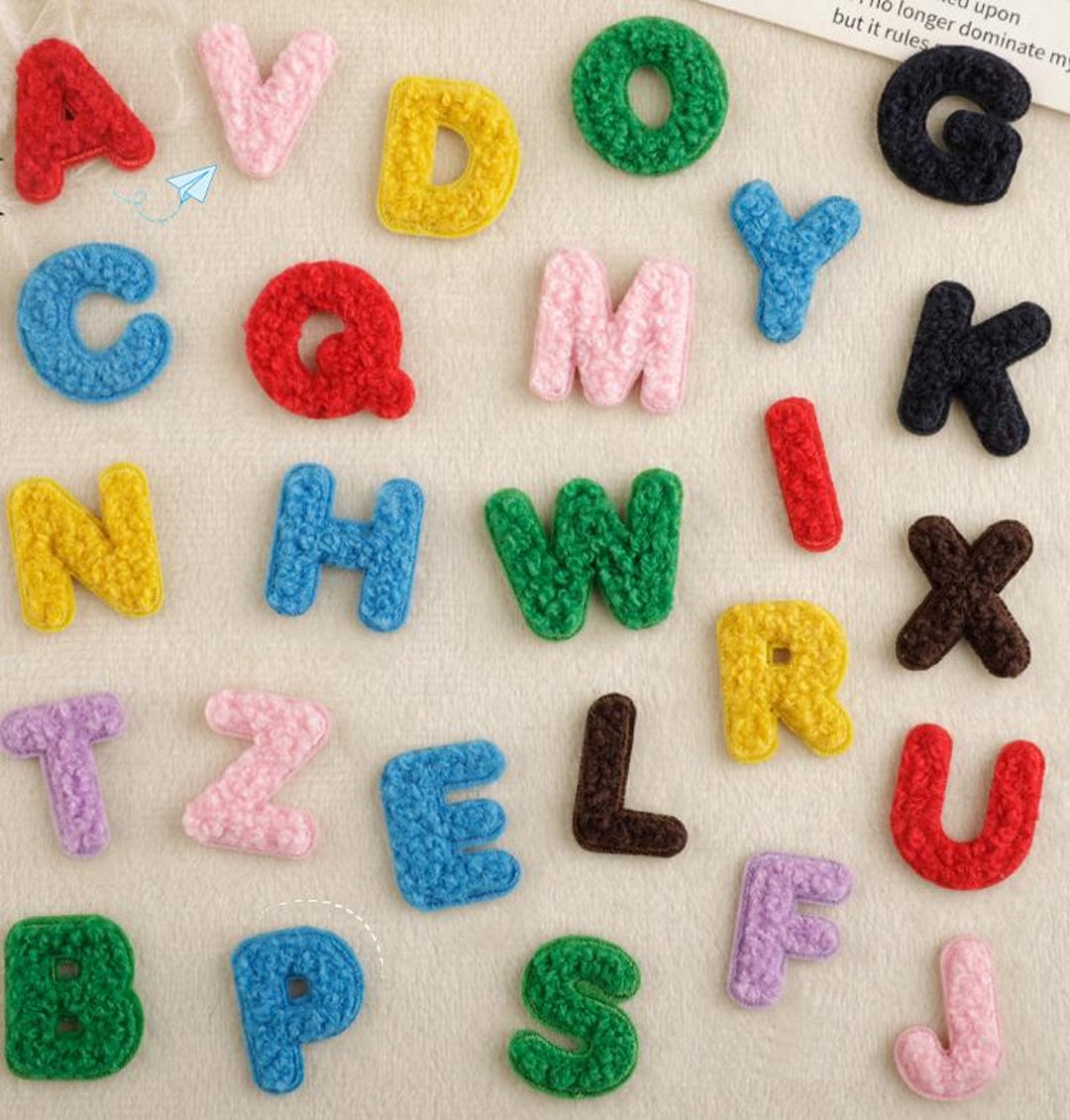 Colorful Embroidered Iron on Letters Applique Patch,iron on Name ...