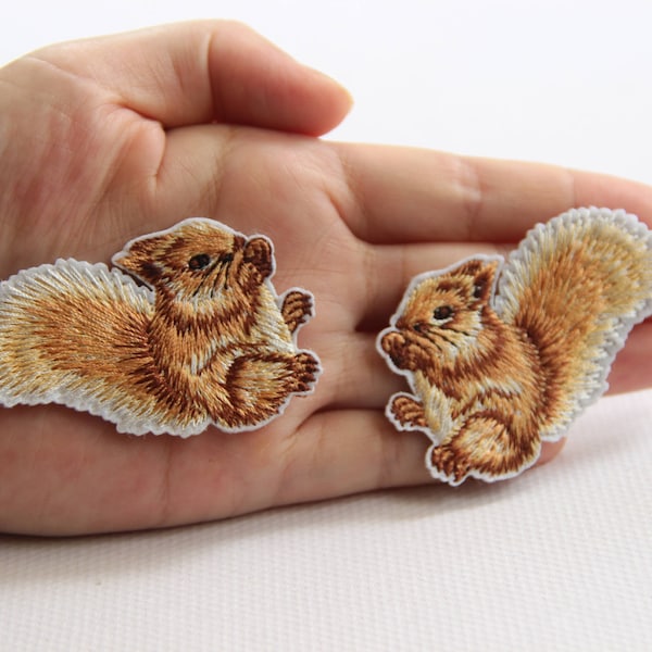 Squirrel Applique - Etsy