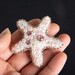 Starfish or Shell Pearl Embroidery Applique Patch,rhinestone Starfish ...
