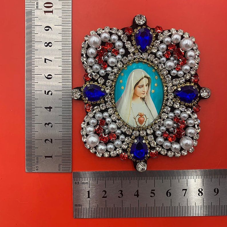 Goddess Embroidery Beaded Applique Patch,rhinestone 3D Cross Patch ...