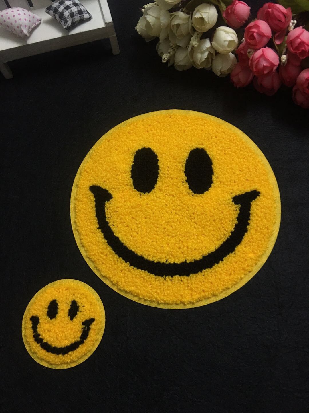 2 Pieces Smiles Embroidered Applique Patch,embroidery Smile Patch for ...