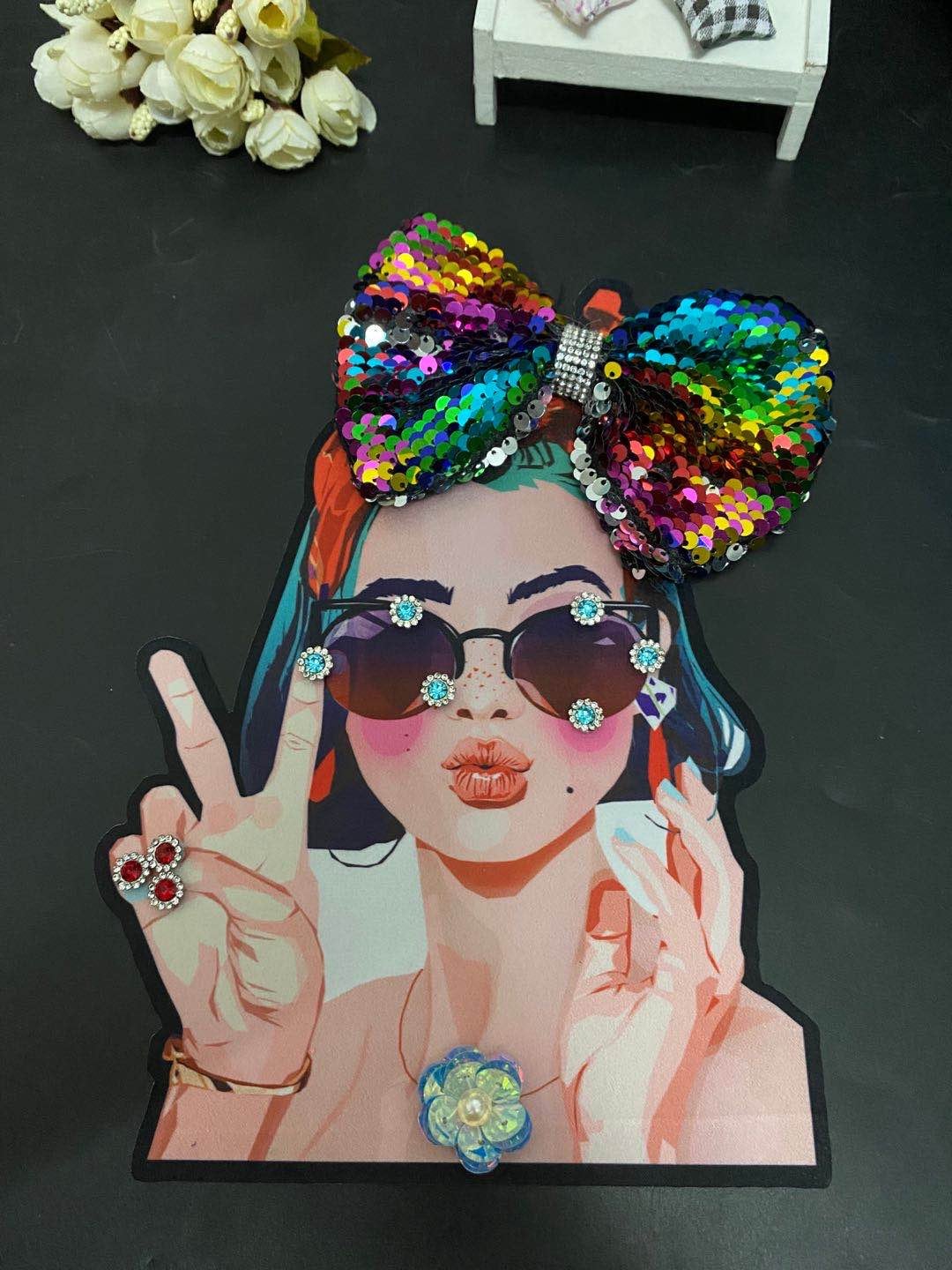 Beauty Embroidery Applique Patch,embroidered Fashion Girl Patch ...