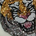 Tiger Head Sequined Applique Patch,paillette Patch,sequins Tiger Patch ...