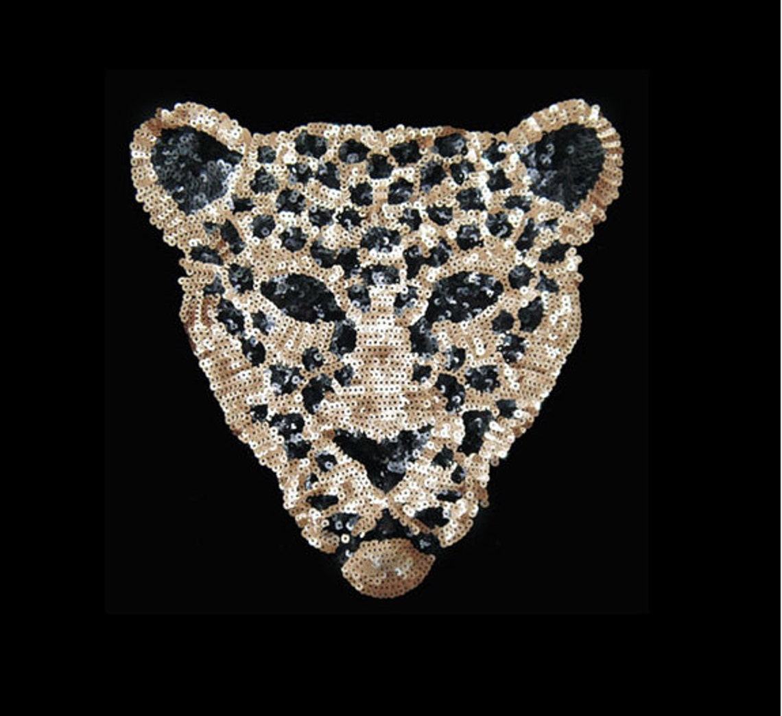 Huge Leopard Sequined Applique Patch,paillette Patch,sequins Patch ...
