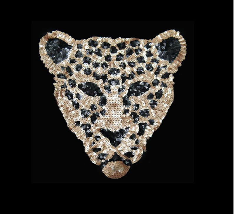 Huge Leopard Sequined Applique Patchpaillette Patchsequins | Etsy