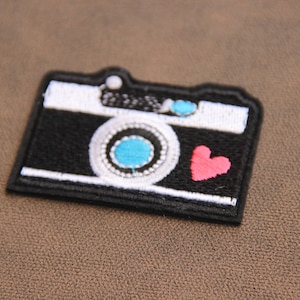 Camera Embroidery Iron on Applique Patchembroideried Patch - Etsy