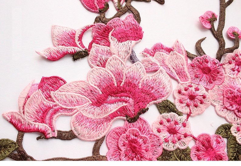 Delicate Embroidered 3D Flower Applique Patchvintage Floral - Etsy