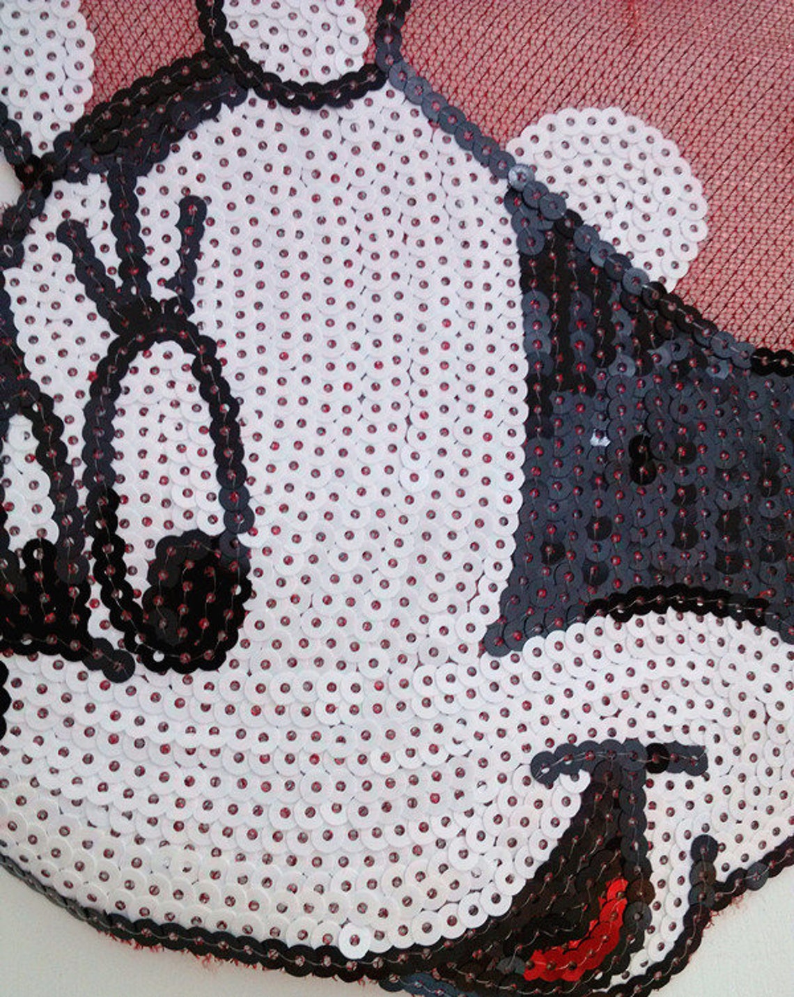 Minnie Sequined Applique Patchessequins Cartoon Patch - Etsy