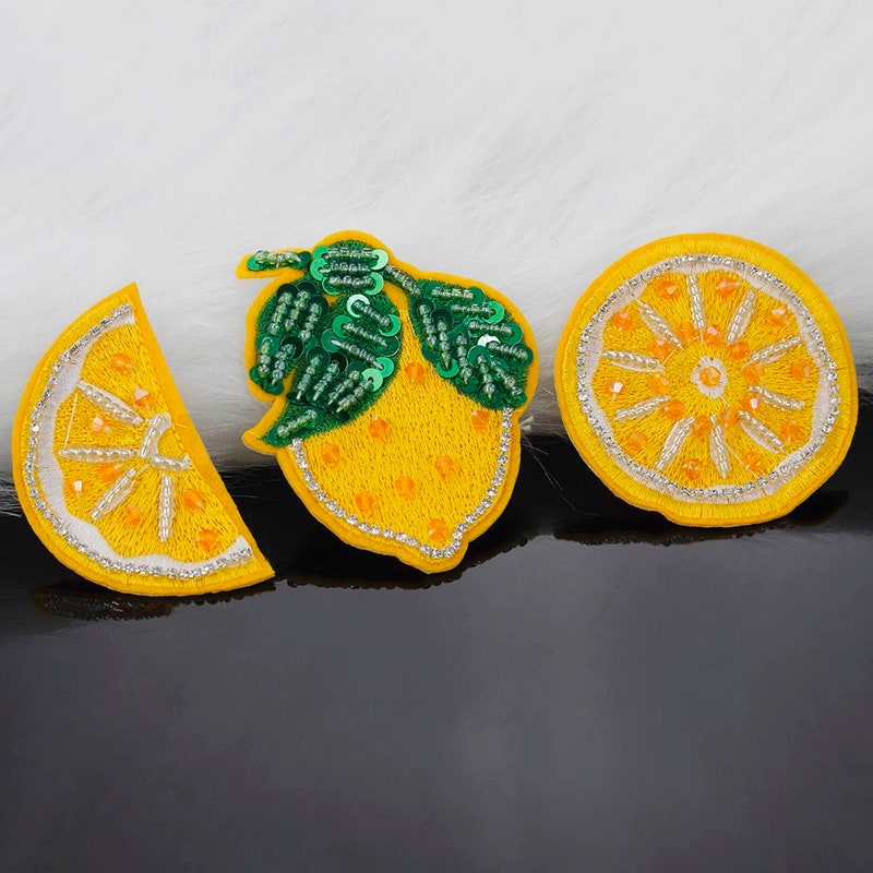 Lemon Applique - Etsy