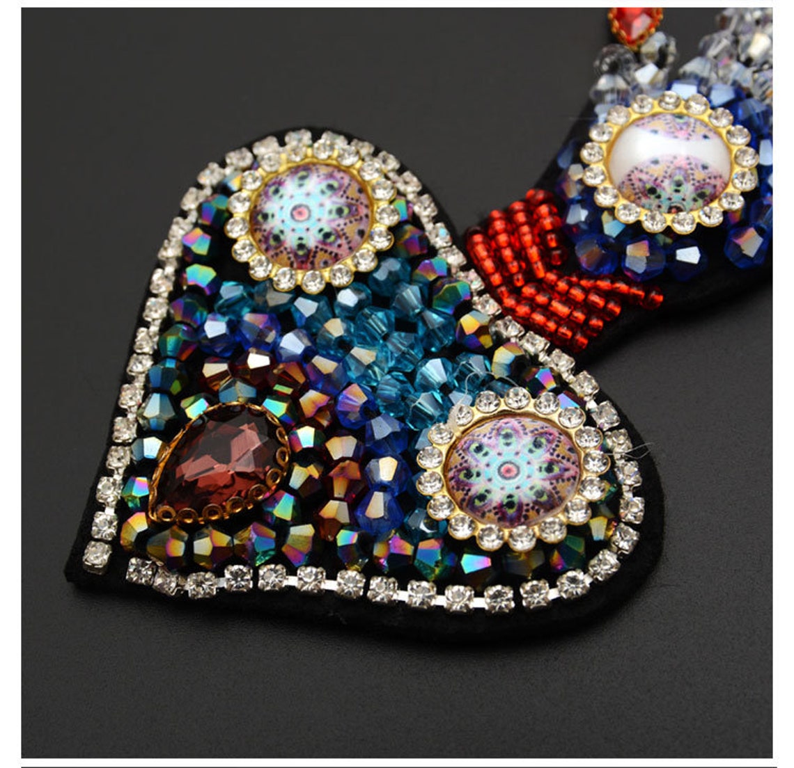 Delicate Embroidery Beaded Hand Sequined Applique | Etsy