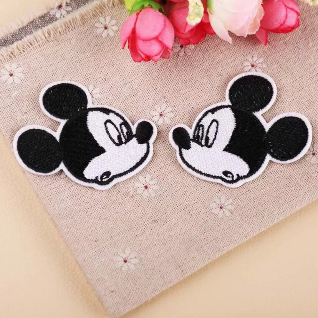 A Pair of Cartoon Iron on Embroidered Applique Patch,cartoon Patch for ...