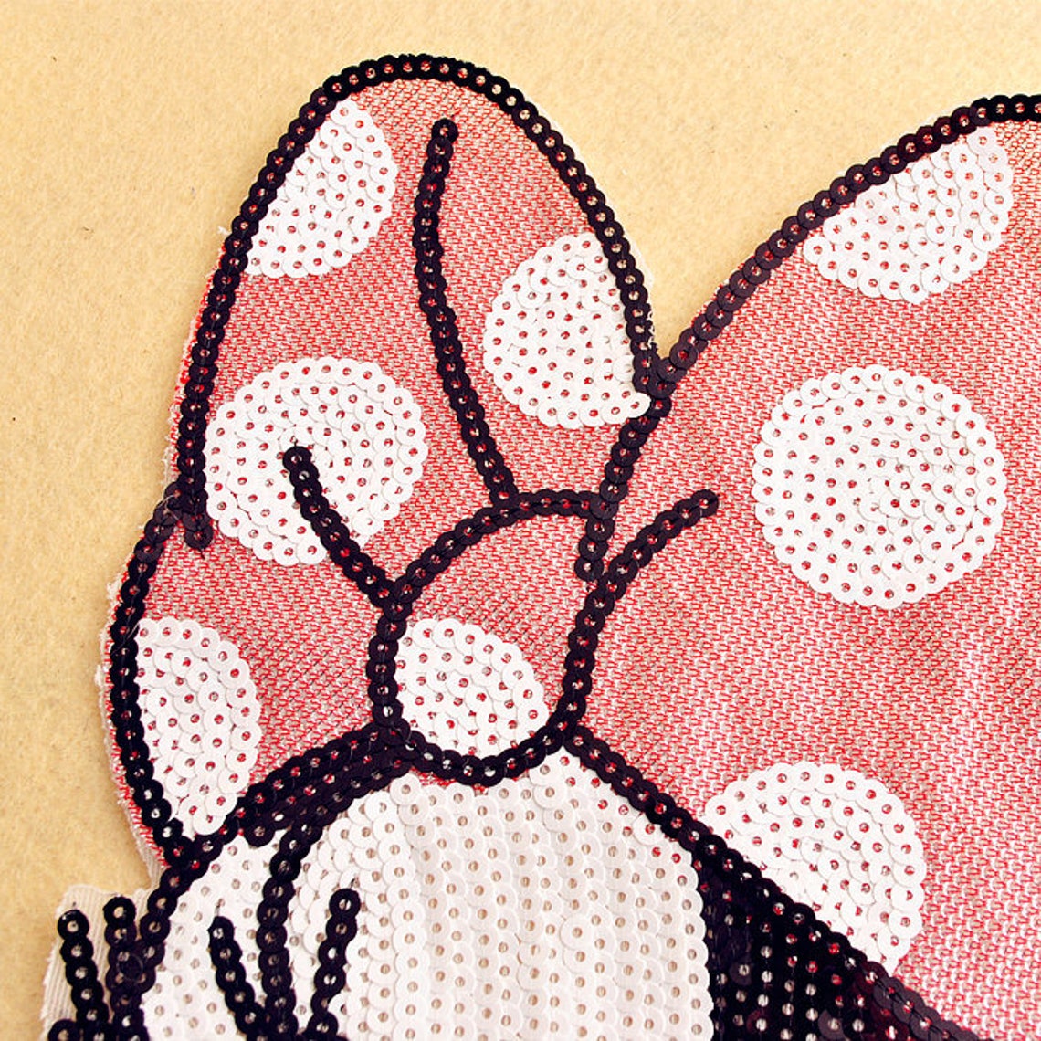 Minnie Sequined Applique Patchessequins Cartoon Patch - Etsy