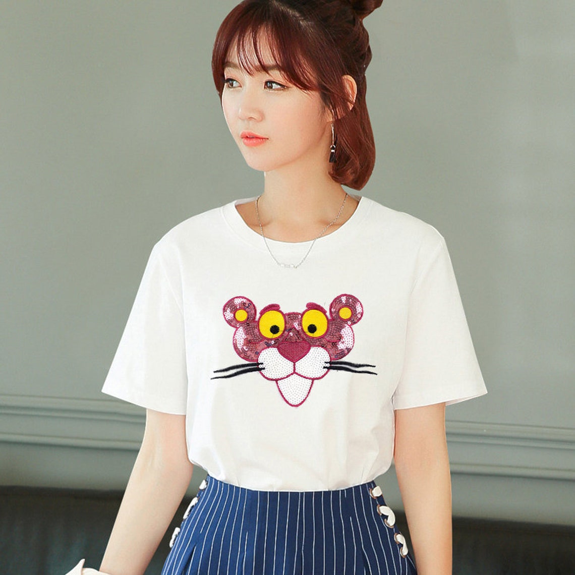 Cartoon Panther Sequined Applique Patchpaillette - Etsy