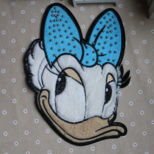 Donald Duck Cartoon Sequined Applique Patchsequins Embroidery - Etsy