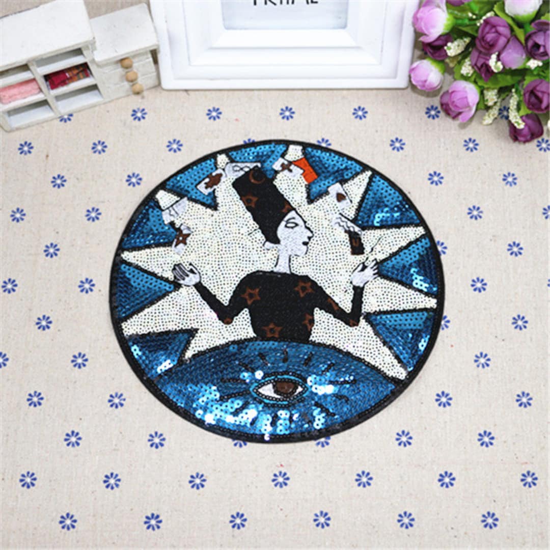 Magician Sequined Applique Patch,paillette Patch,sequins Magic Patch ...