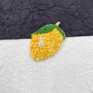 Delicate Embroidery Fruit Sequined Beaded Applique Patch,beaded Fruits ...