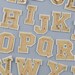A Set 28 Pieces Gold or Silver Embroidery Sequined Letters - Etsy
