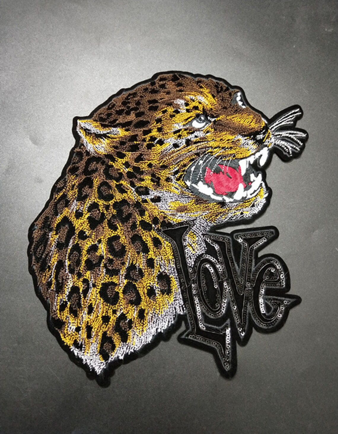 Tiger Embroidered Applique Patchembroidery Tiger Patches for | Etsy