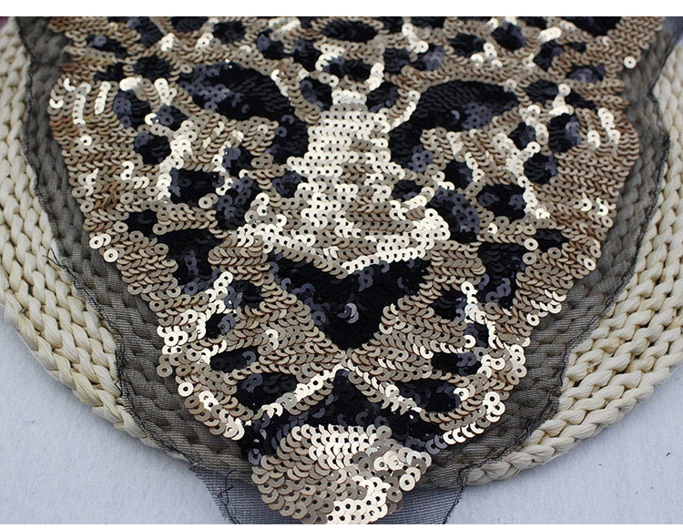 Huge Leopard Sequined Applique Patch,paillette Patch,sequins Patch ...