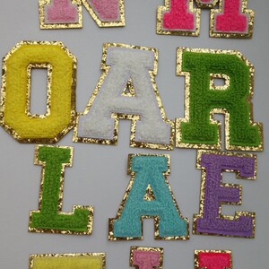 Colorful Embroidered Letter Iron on Applique Patchembroidery - Etsy