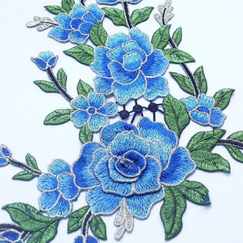 Delicate Embroidered 3D Floral Applique Patchvintage Floral | Etsy
