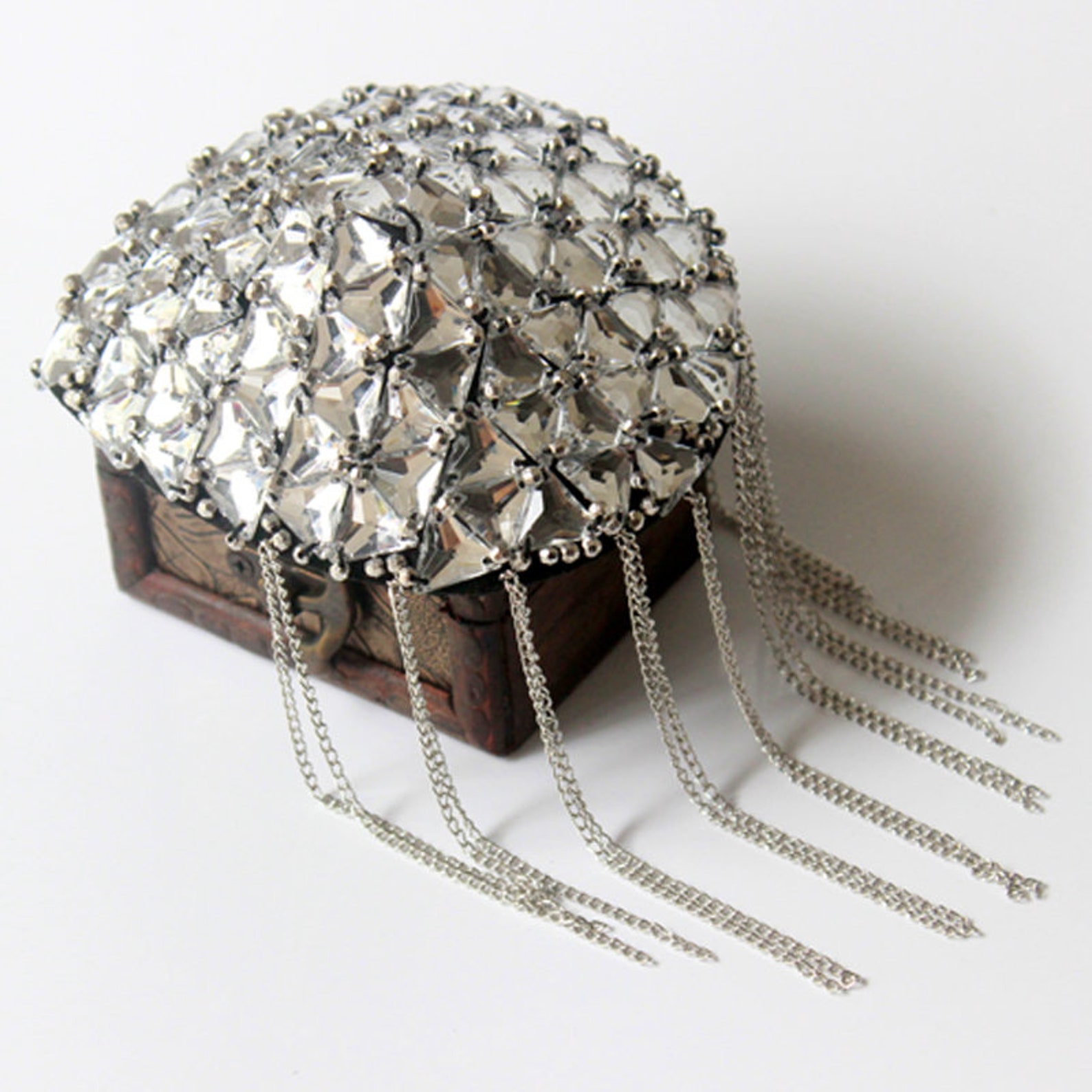 A Pair of Silver Tassels Epaulethandmade Shoulder Padsilver | Etsy