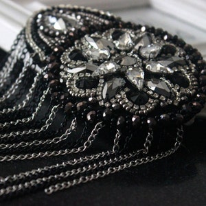 A Pair of Diamond Tassels Epaulet,handmade Shoulder Pad,beading Studs ...