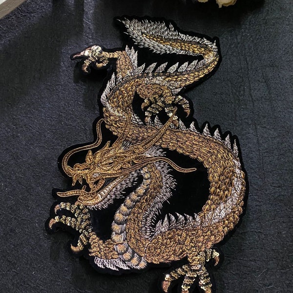 Embroidered Dragon - Etsy
