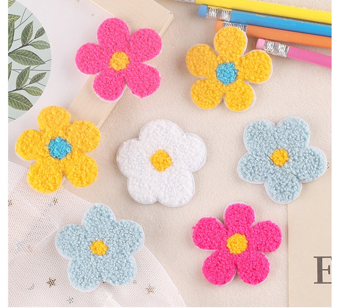 7 Pieces Flowers Embroidered Applique Patch,embroidery Flower Patch for ...