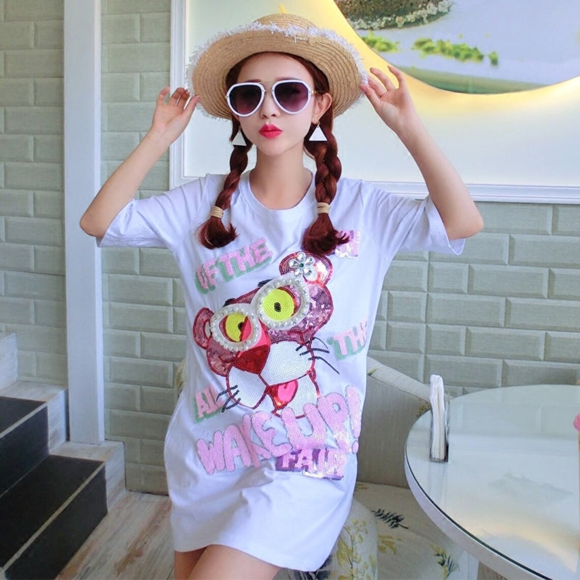 Cartoon Panther Sequined Applique PatchPaillette | Etsy