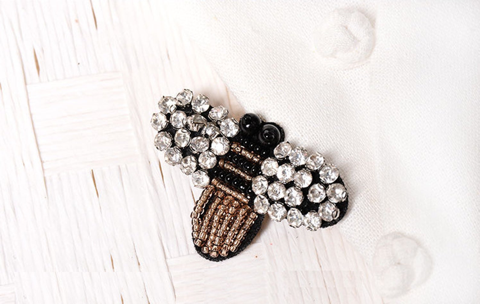 5 Pieces Bees Embroidery Beaded Sequined Applique Patch,beaded Bee ...
