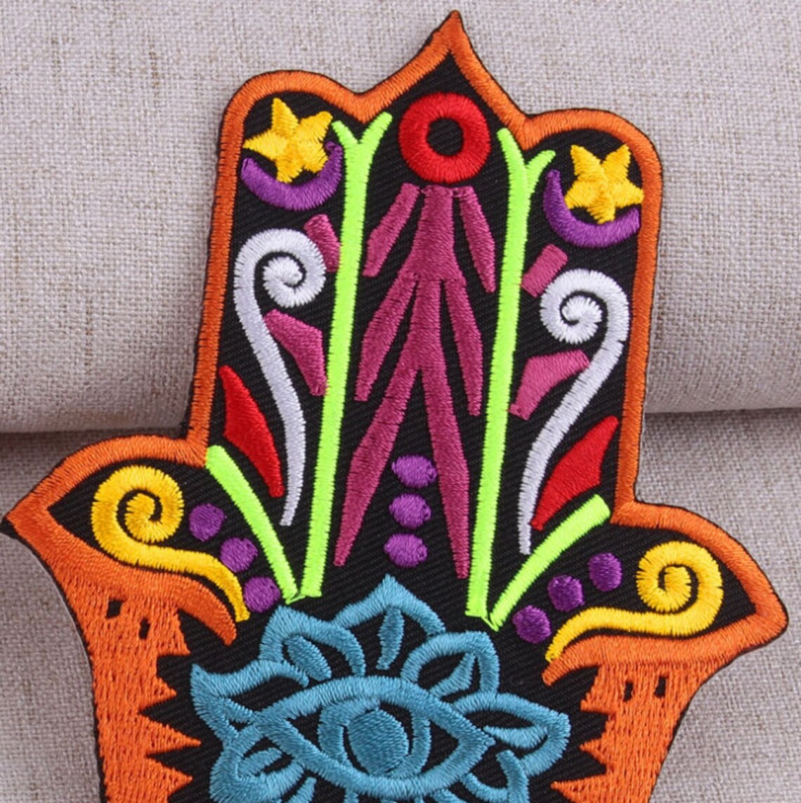 3 Pieces Hands Embroidery Iron on Applique Patchembroidered - Etsy