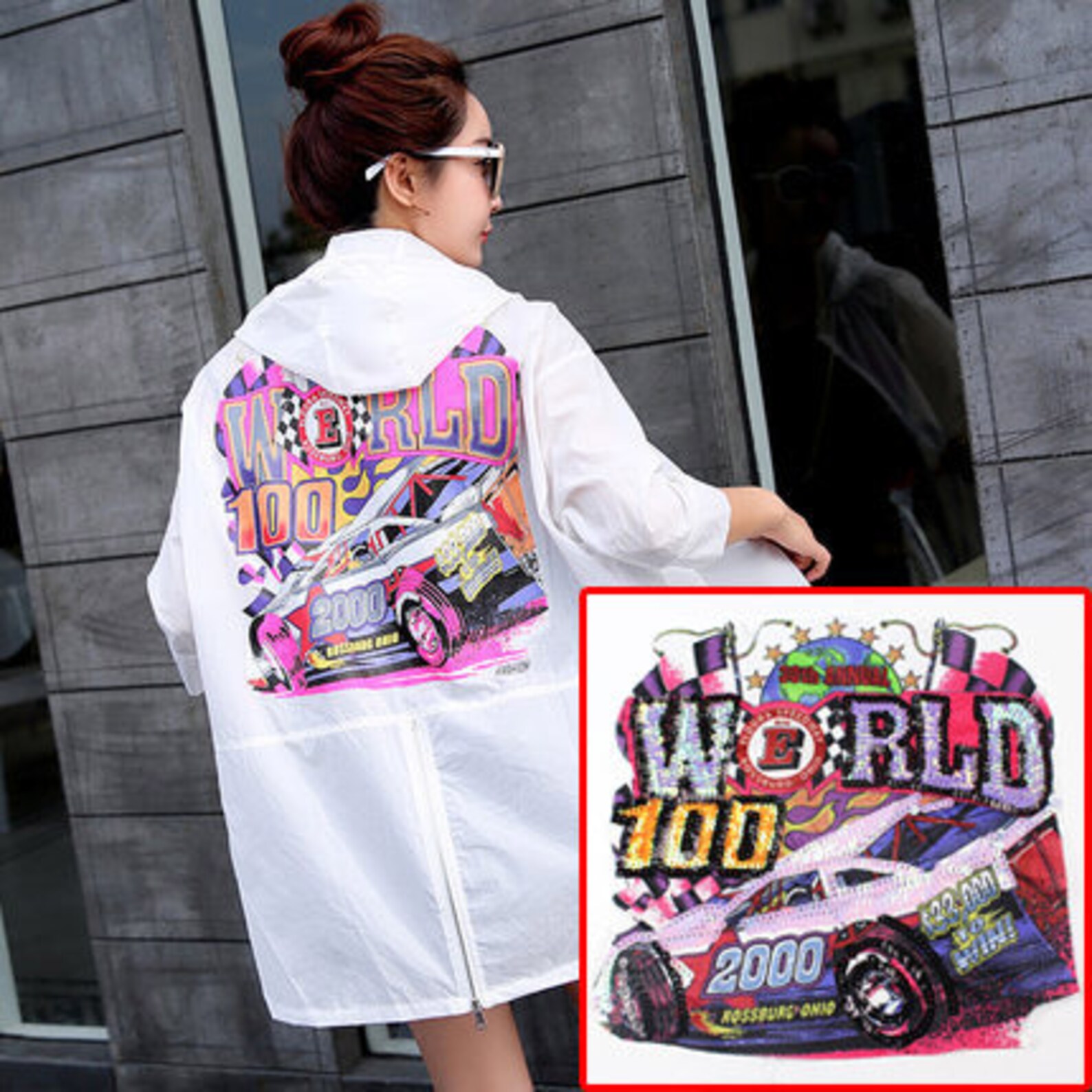 Large Racing Car Sequined Applique Patchpaillette - Etsy