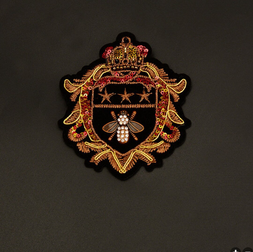 Delicate Bee Embroidered Applique Patch,embroidery Bee Patch for ...