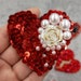 Delicate Heart Embroidery Rhinestone Applique Patch,beaded Heart Patch ...