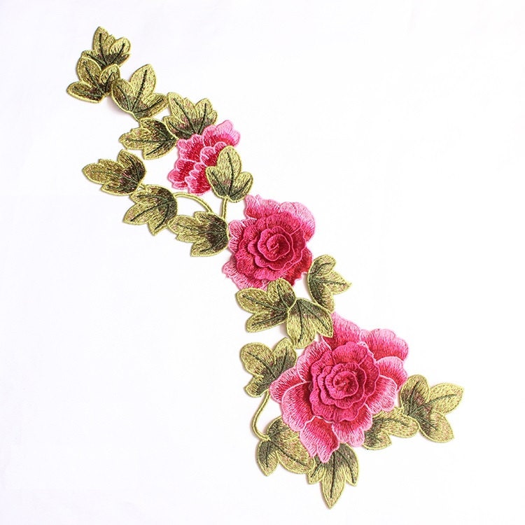 Delicate Embroidered Flower Applique Patchvintage Floral - Etsy