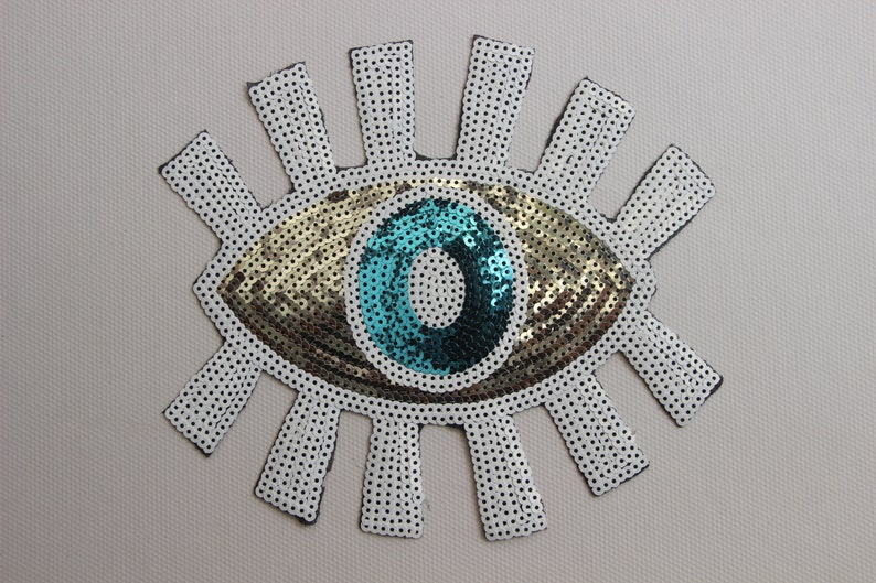 Delicate Eye Sequined Applique Patchpaillette Patchsequins | Etsy