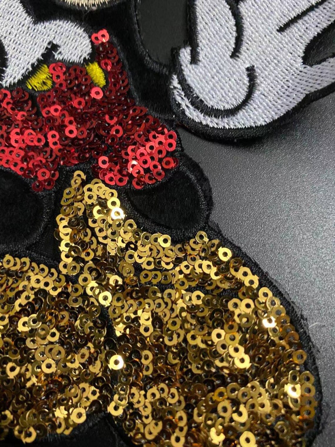Cartoon Sequined Applique Patchpaillette Patchsequins Mickey | Etsy