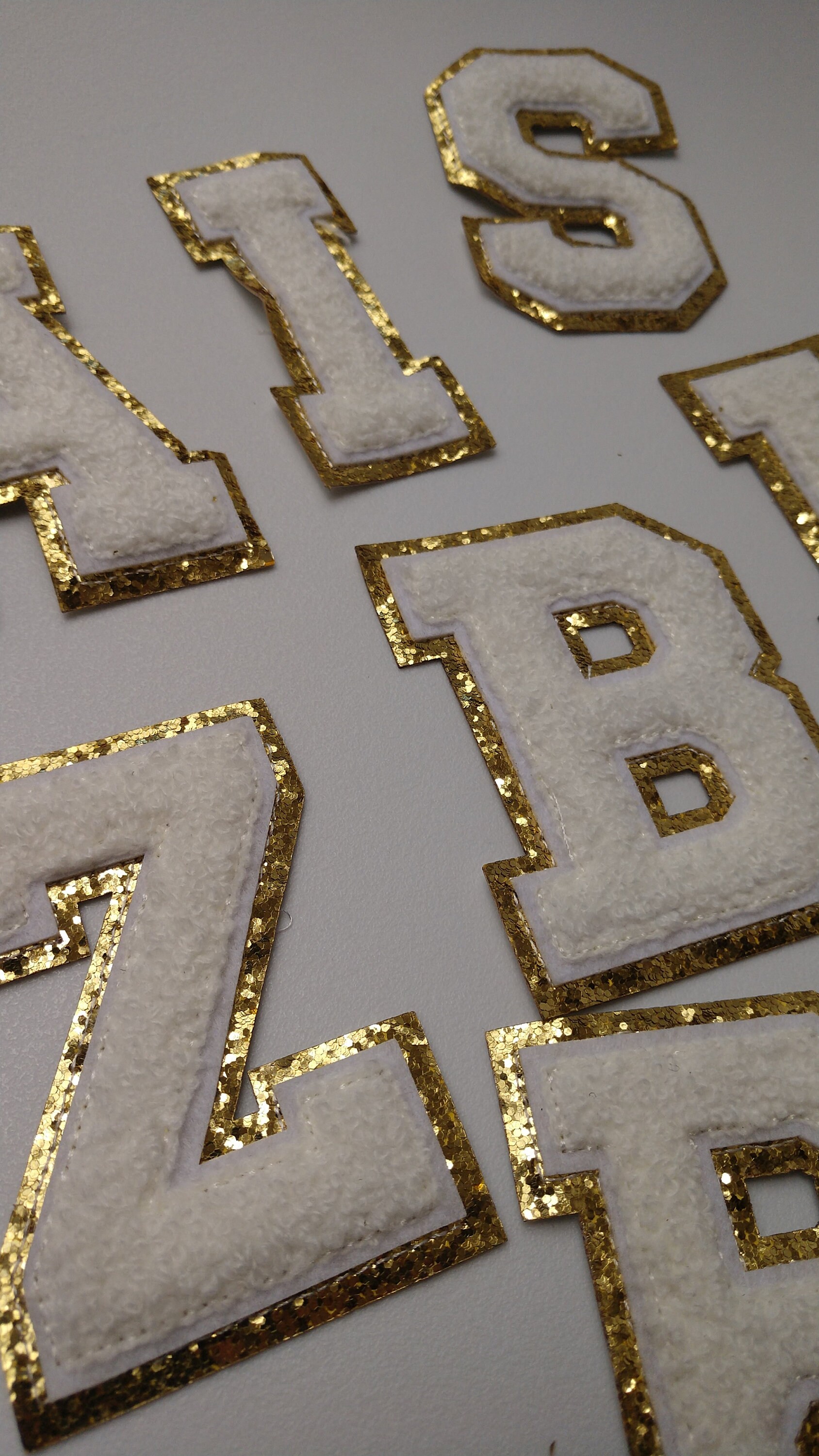 White Embroidered Letter Iron on Applique Patchembroidery - Etsy