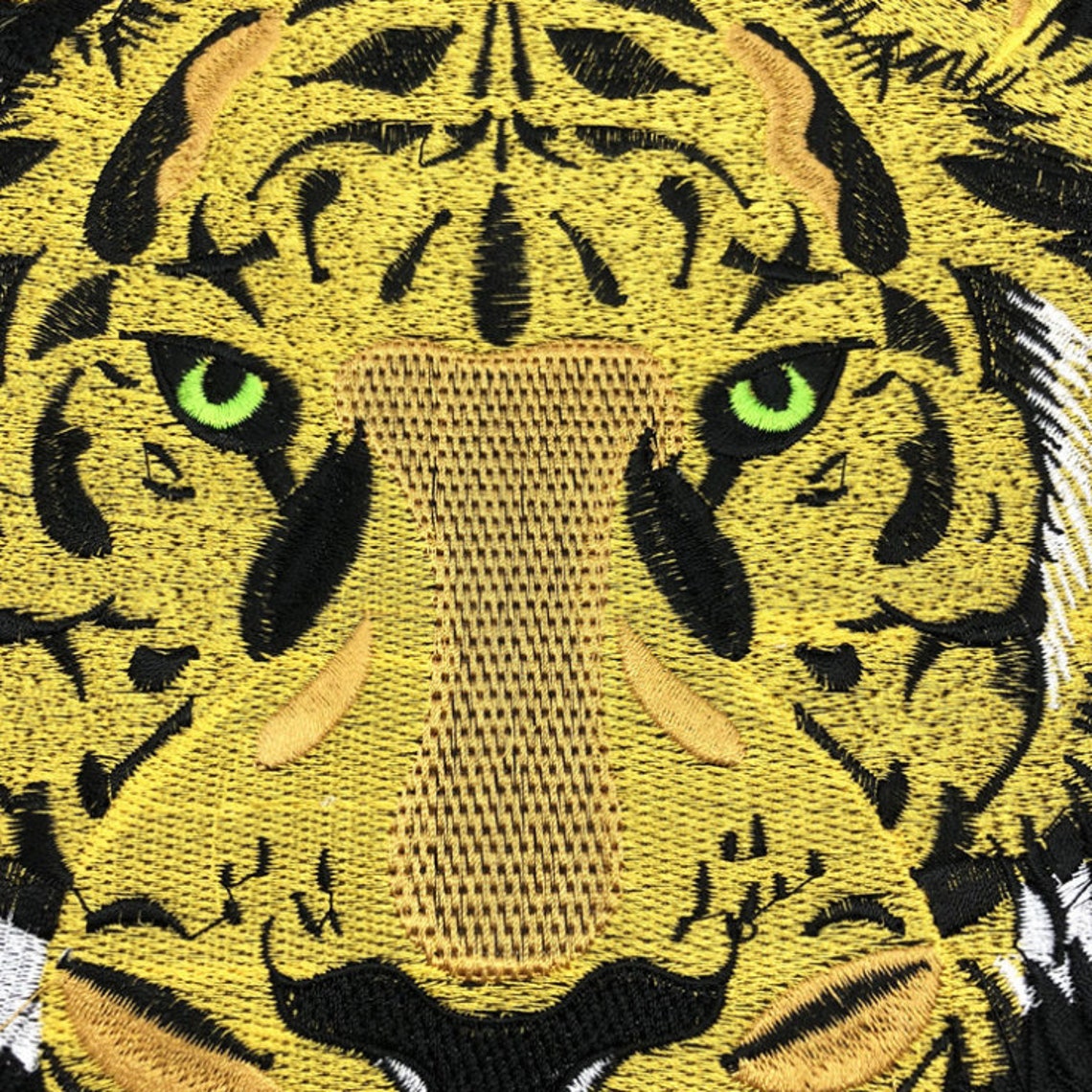 Large Tiger Embroidery Applique Patch,embroidered Tiger Head Patch ...