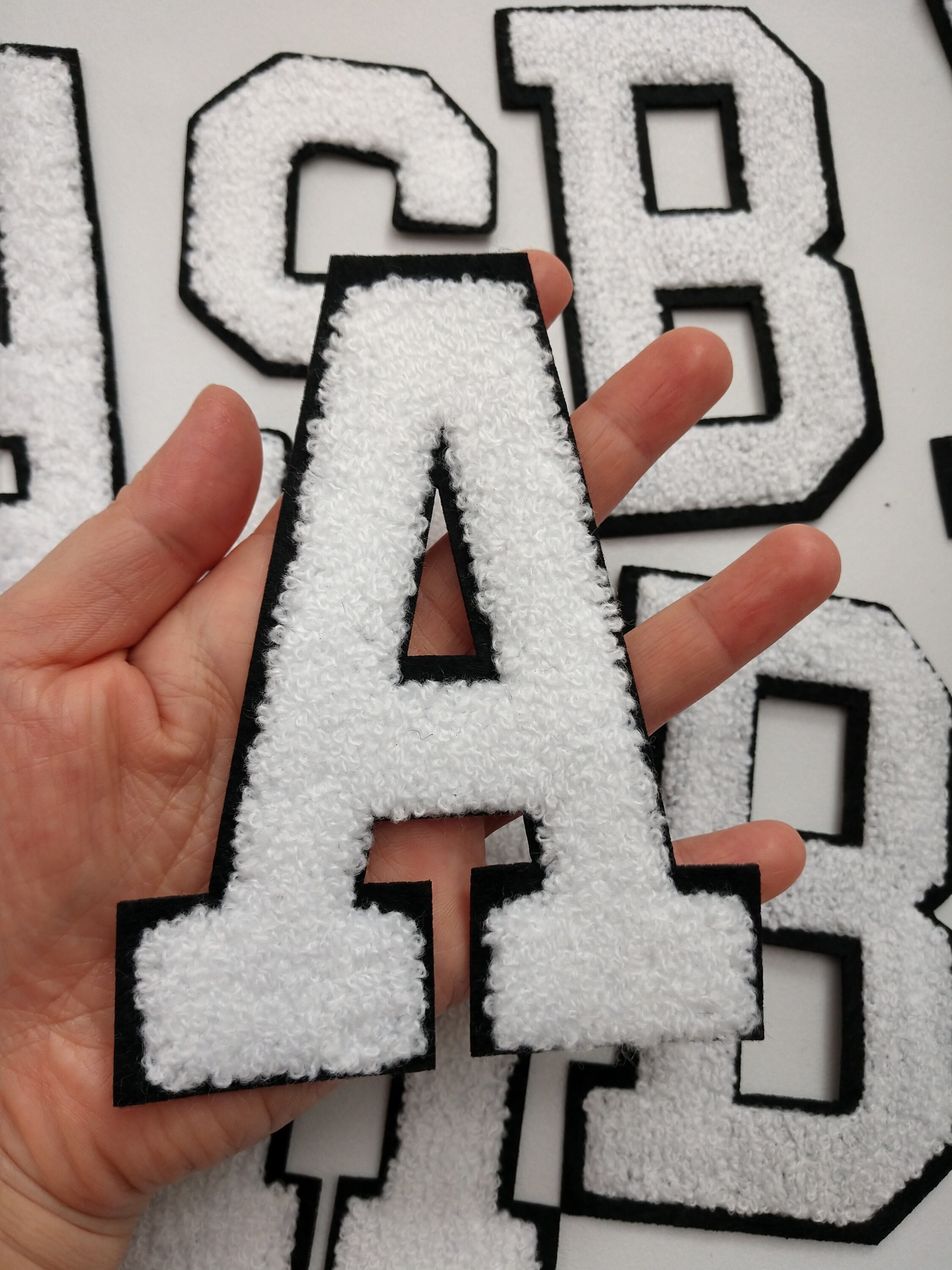 White Embroidered Letters Applique Patchembroidery Name - Etsy