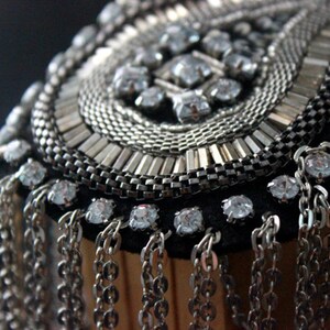 A Pair of Tassels Diamond Epaulet,handmade Shoulder Pad,studs Shoulder ...